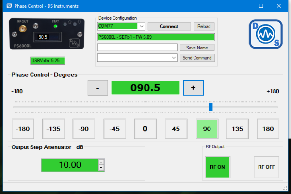 Digital Phase Shifter – 6GHz – DS Instruments Microwave Equipment