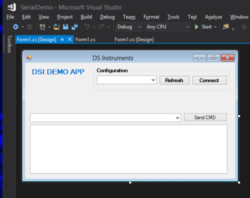 Visual Studio Control Example Code – DS Instruments Microwave Equipment